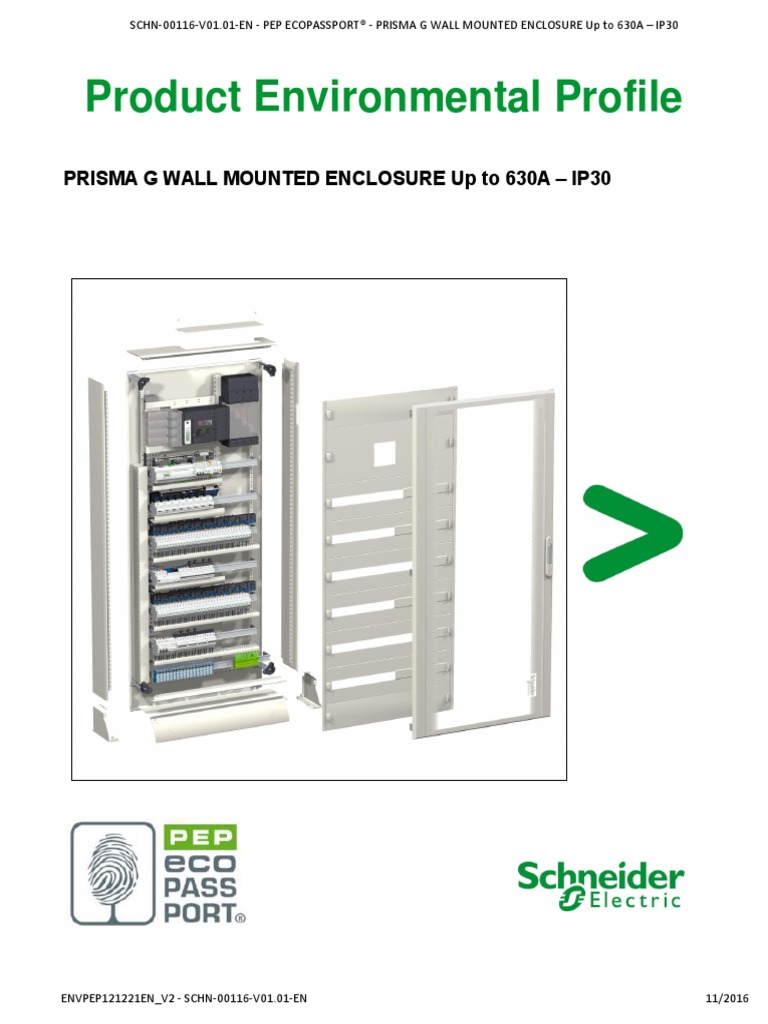 Product Environmental Profile: Prisma G Wall Mounted Enclosure Up To ...