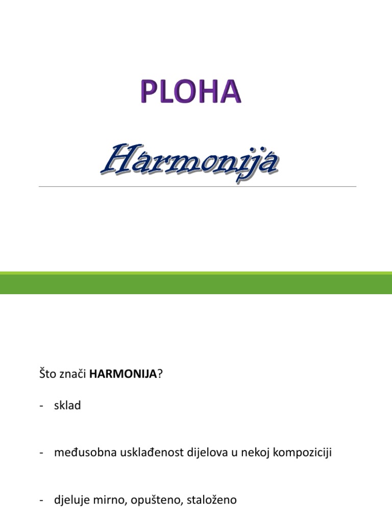 Harmonija | PDF
