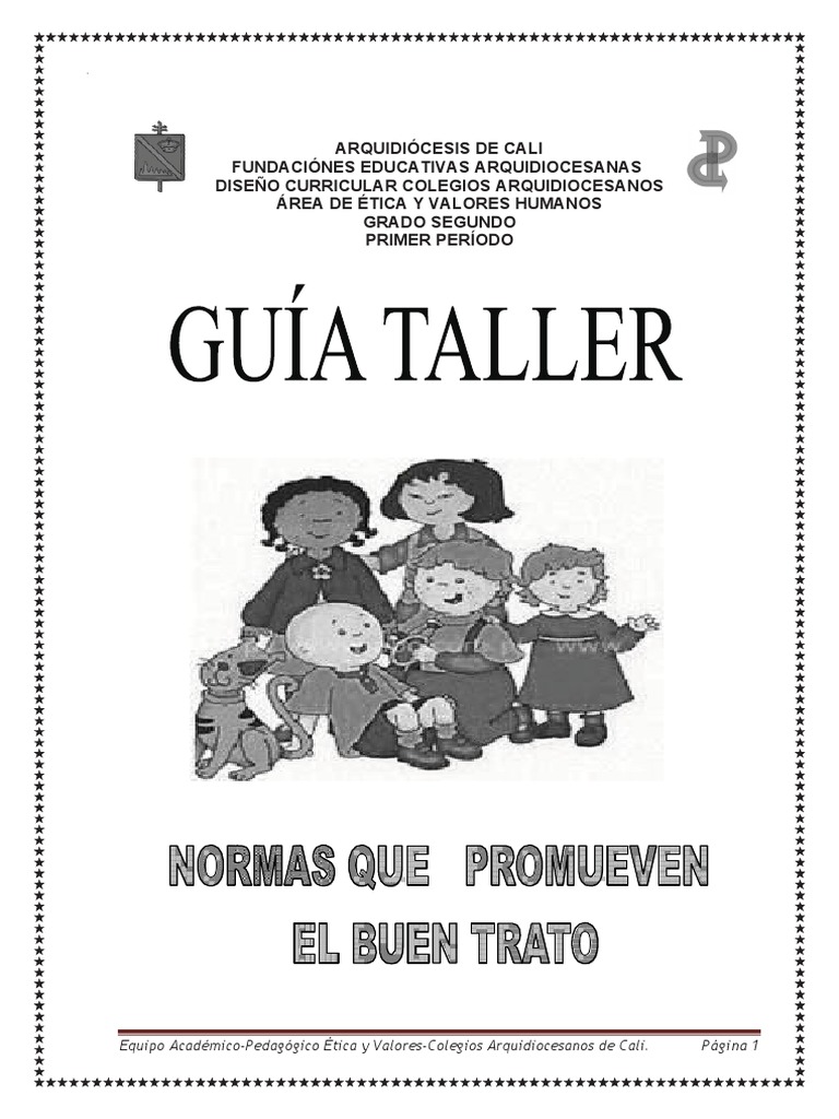 Taller de Ética y Valores para Segundo Grado | PDF | Maestros ...