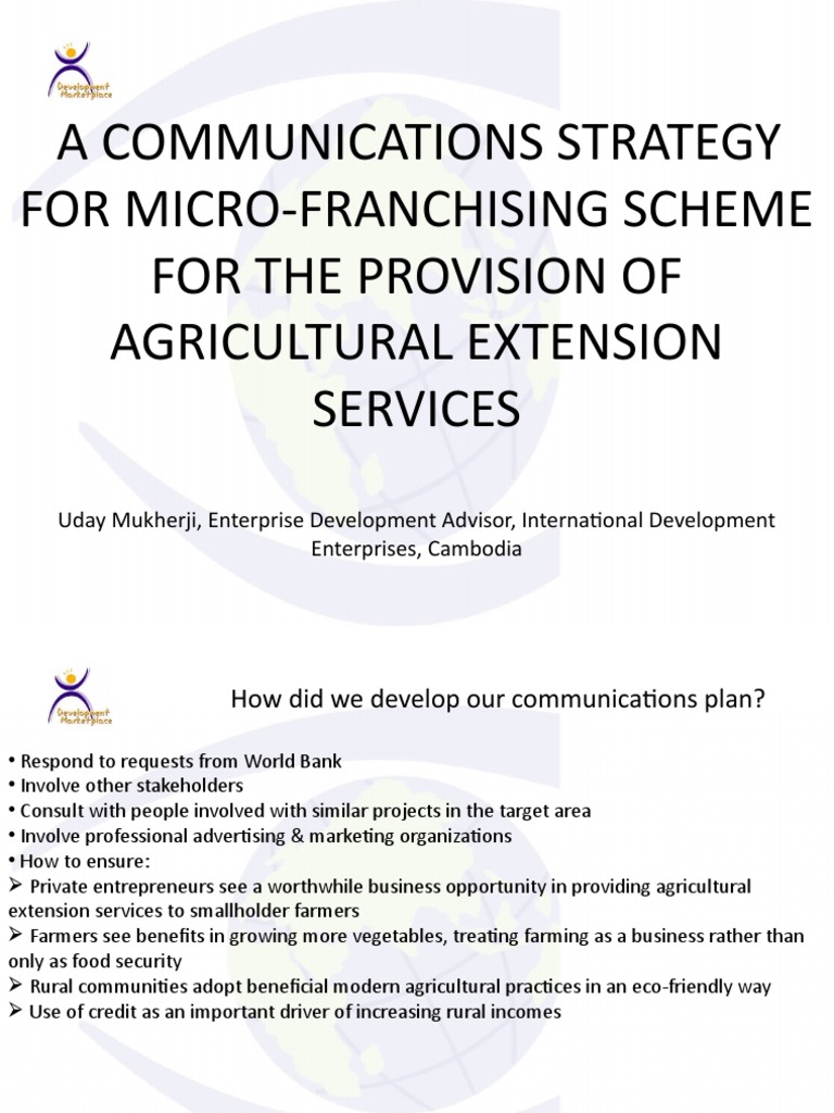 Communications Strategy WB DM | PDF | Agriculture | Information
