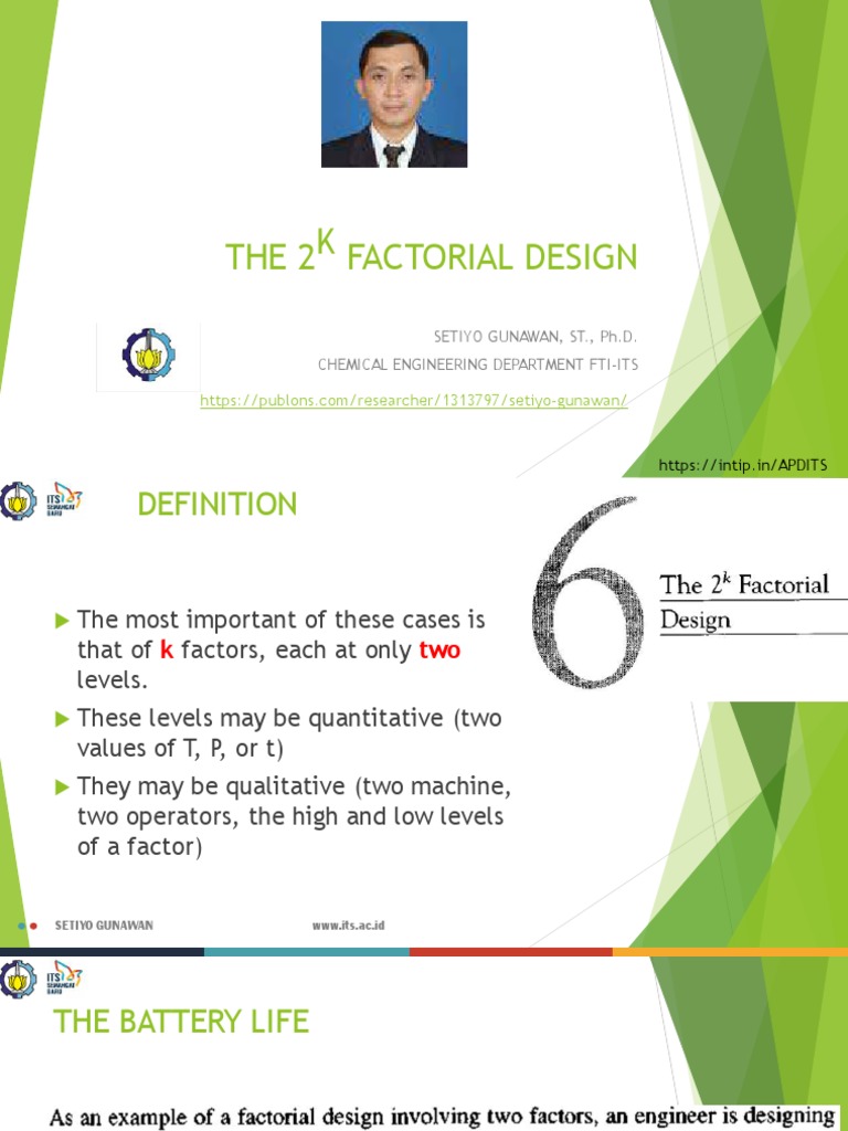 12 TWO-k FACTORIAL DESIGN-compressed | PDF | Design Of Experiments ...