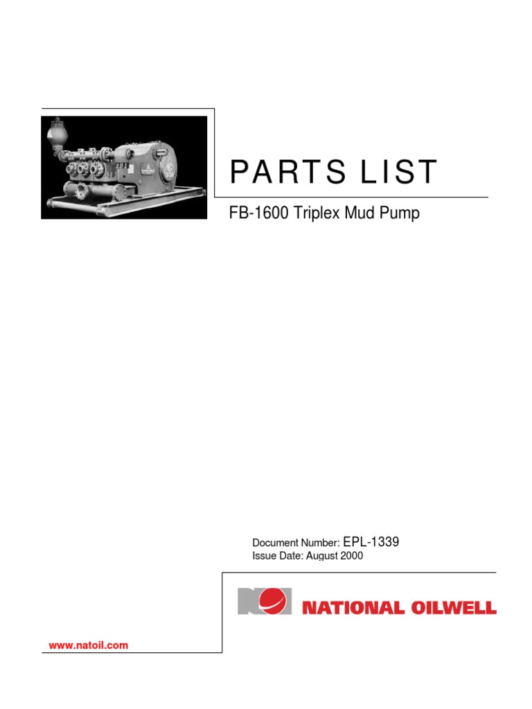 National FB-1600 Parts List PDF | PDF