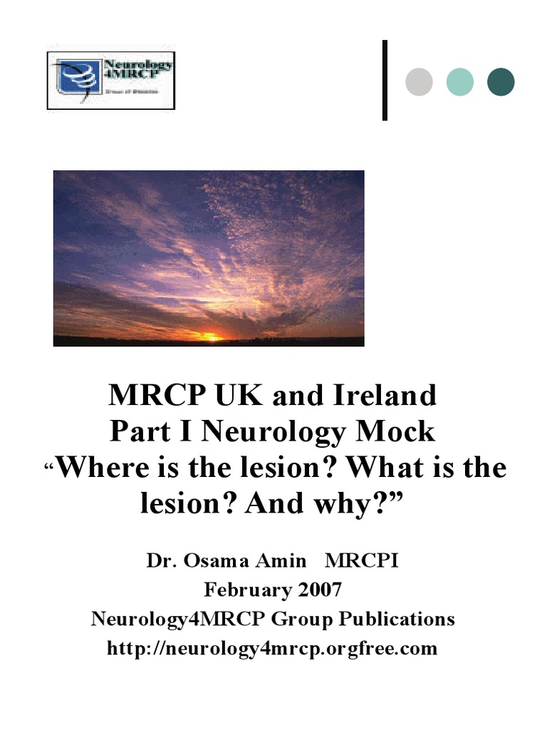MRCP 1 Neurology | PDF | Cerebral Cortex | Human Head And Neck