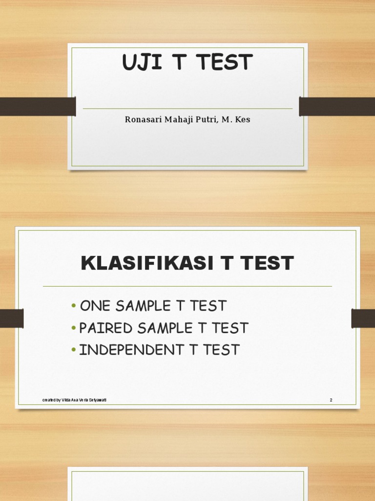 Uji T Test Pdf