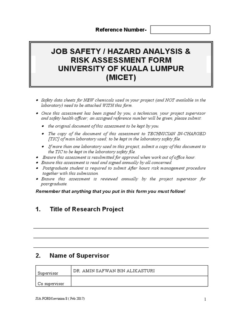 JSA Example Final Year Project | PDF | Toxicity | Solution