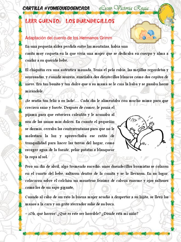 Literatura Cuento de Los Duendecitos | PDF