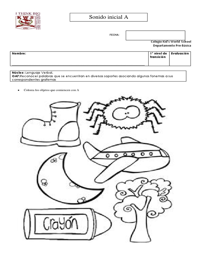 Sonido Inicial A | PDF