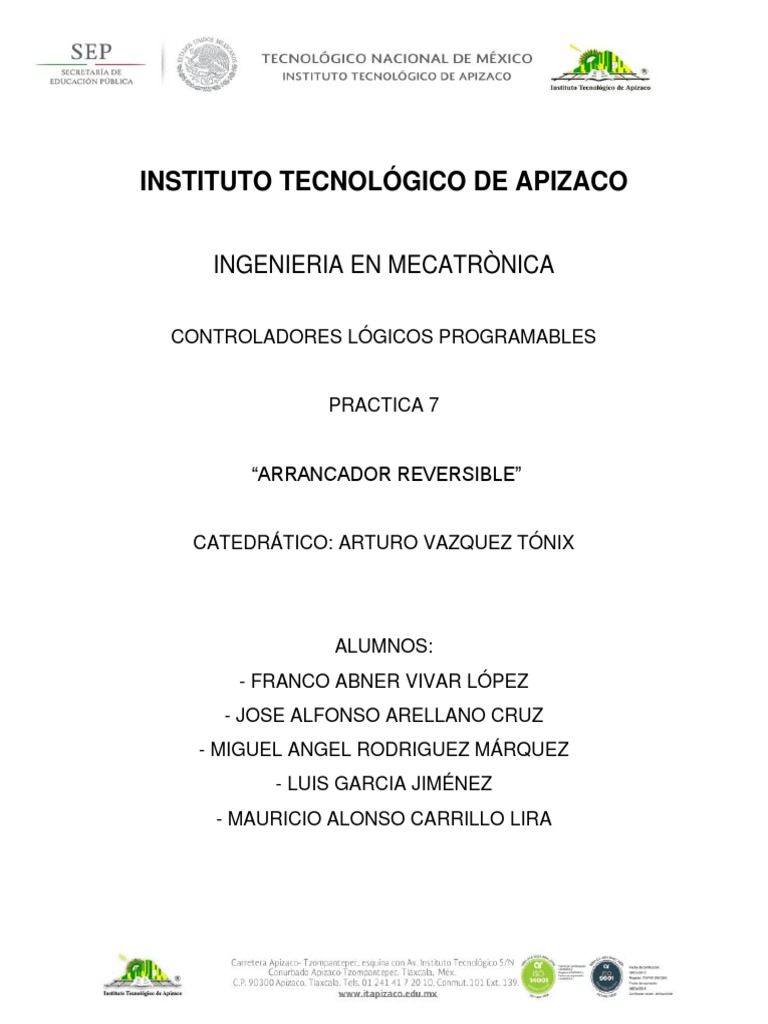 Practica-7 PLC-2 | PDF | Controlador lógico programable | Electromagnetismo