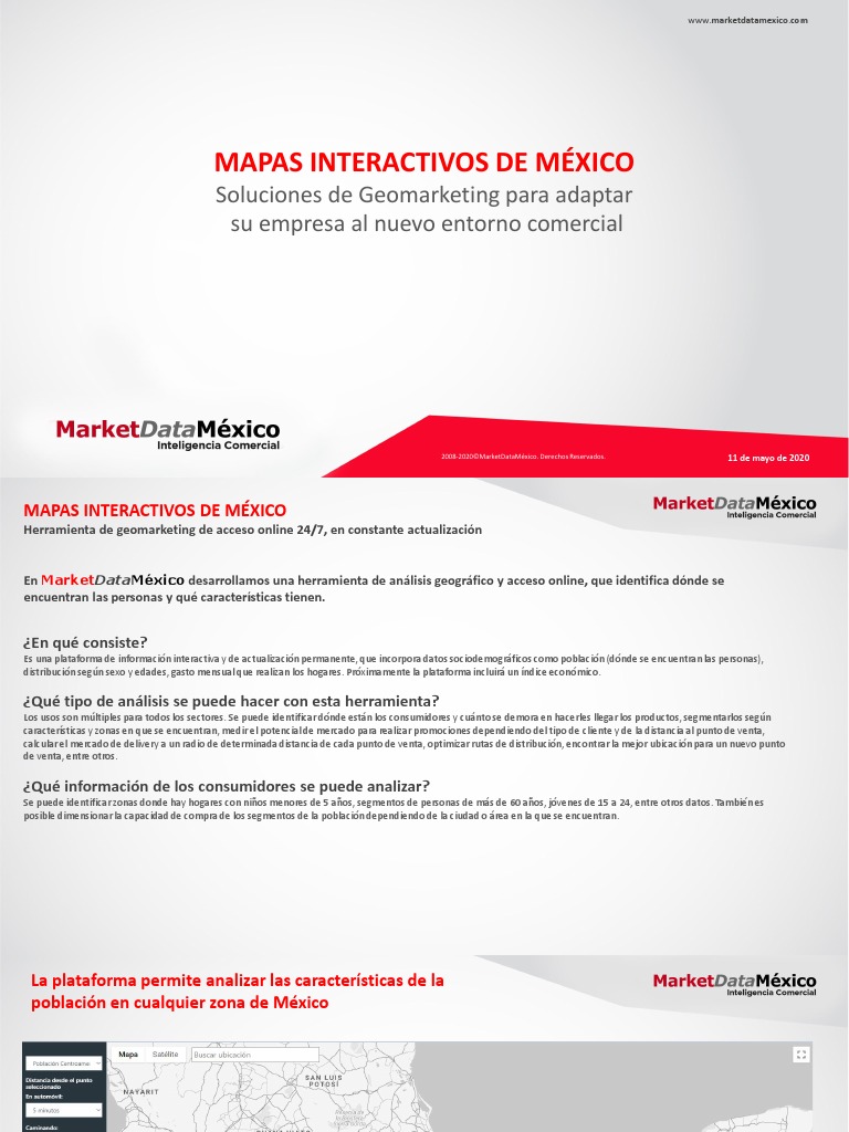 Mapas Interactivos Marketdatamexico | PDF | Mapa | México