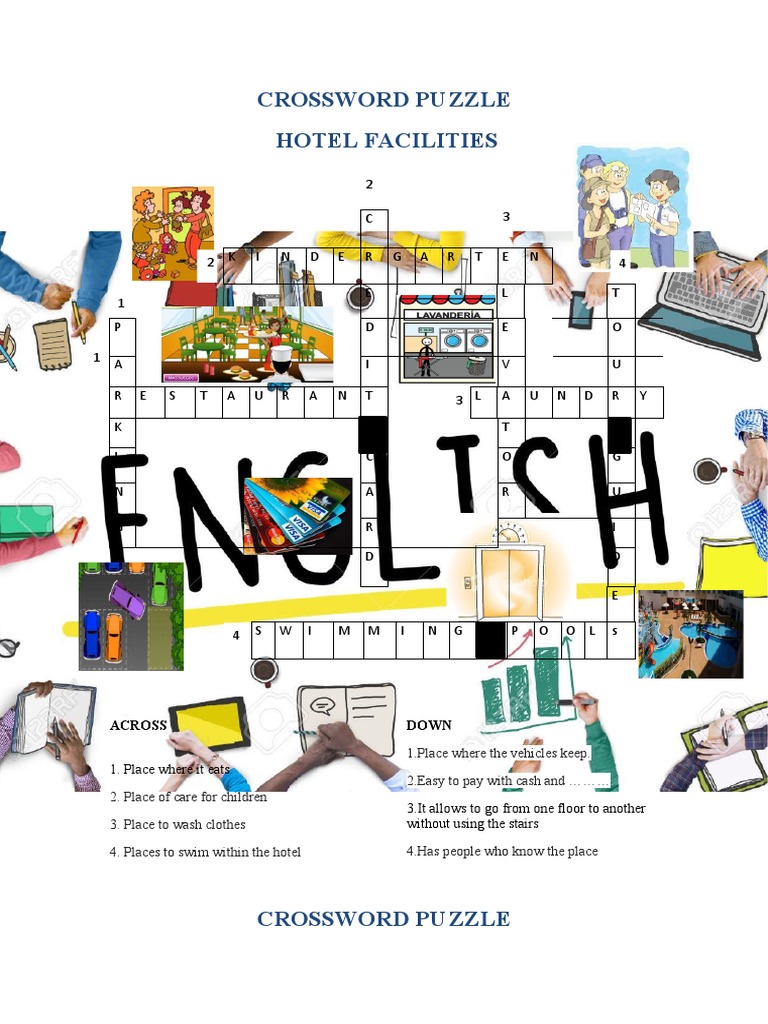 Crossword Pu Zzle Hotel Facilities: Across Down | PDF | Puzzles | Word ...