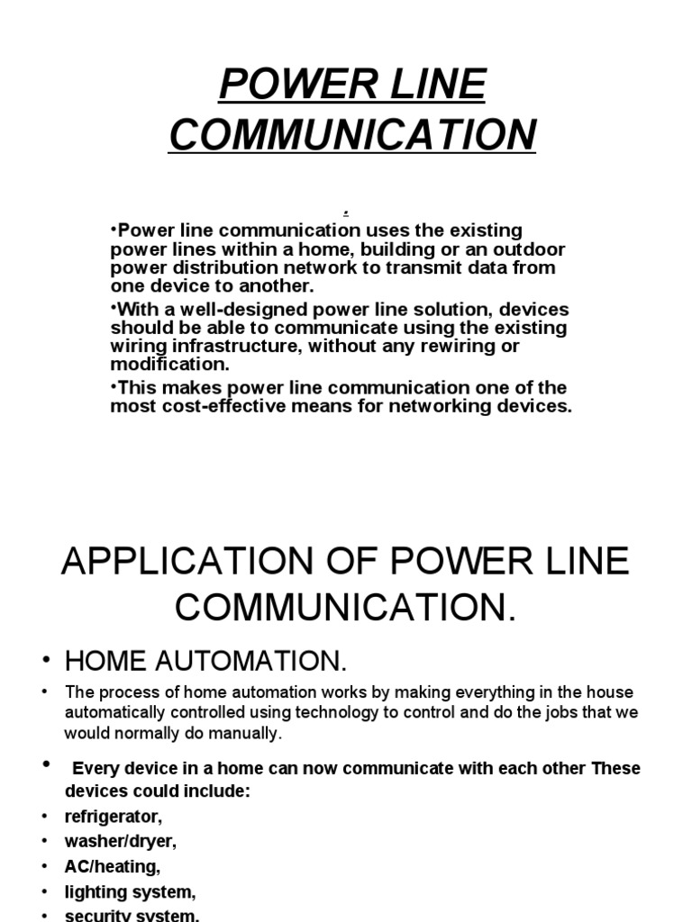 Power Line Communication Uses The Existing | PDF | Ip Address | I Pv6