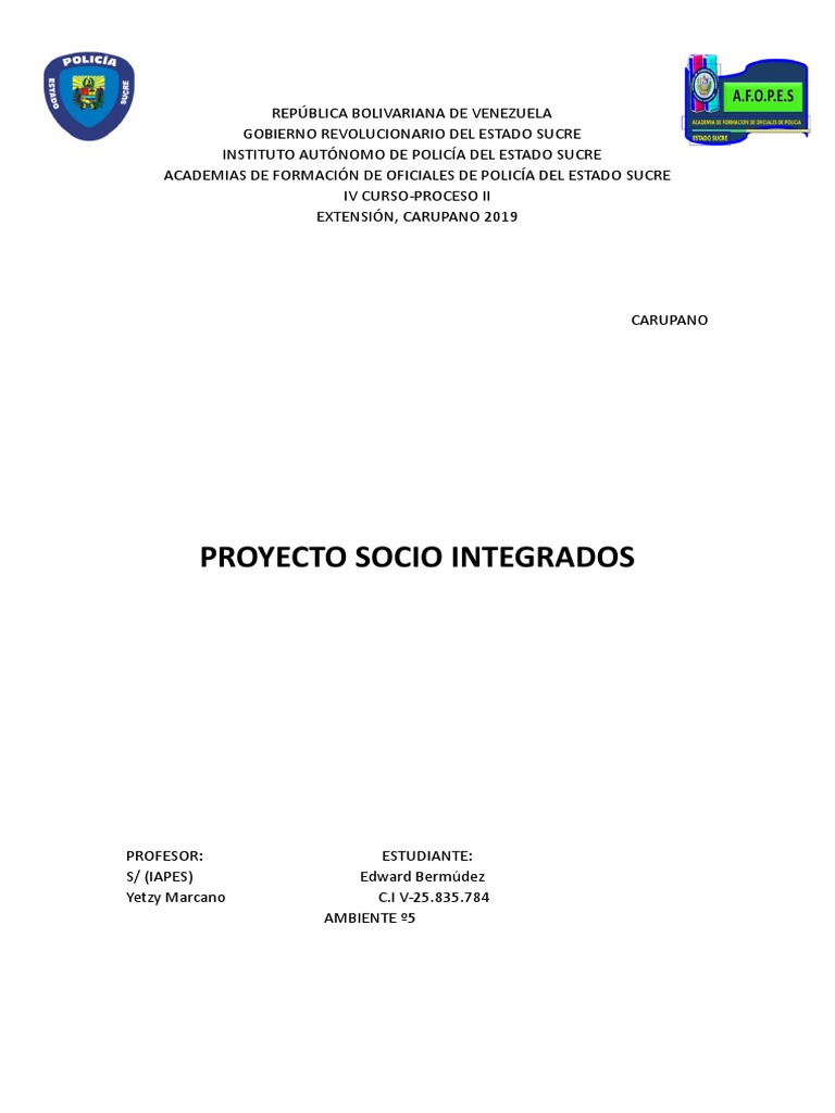 Proyecto Socio-Integrador | PDF | Estado (política) | Conocimiento