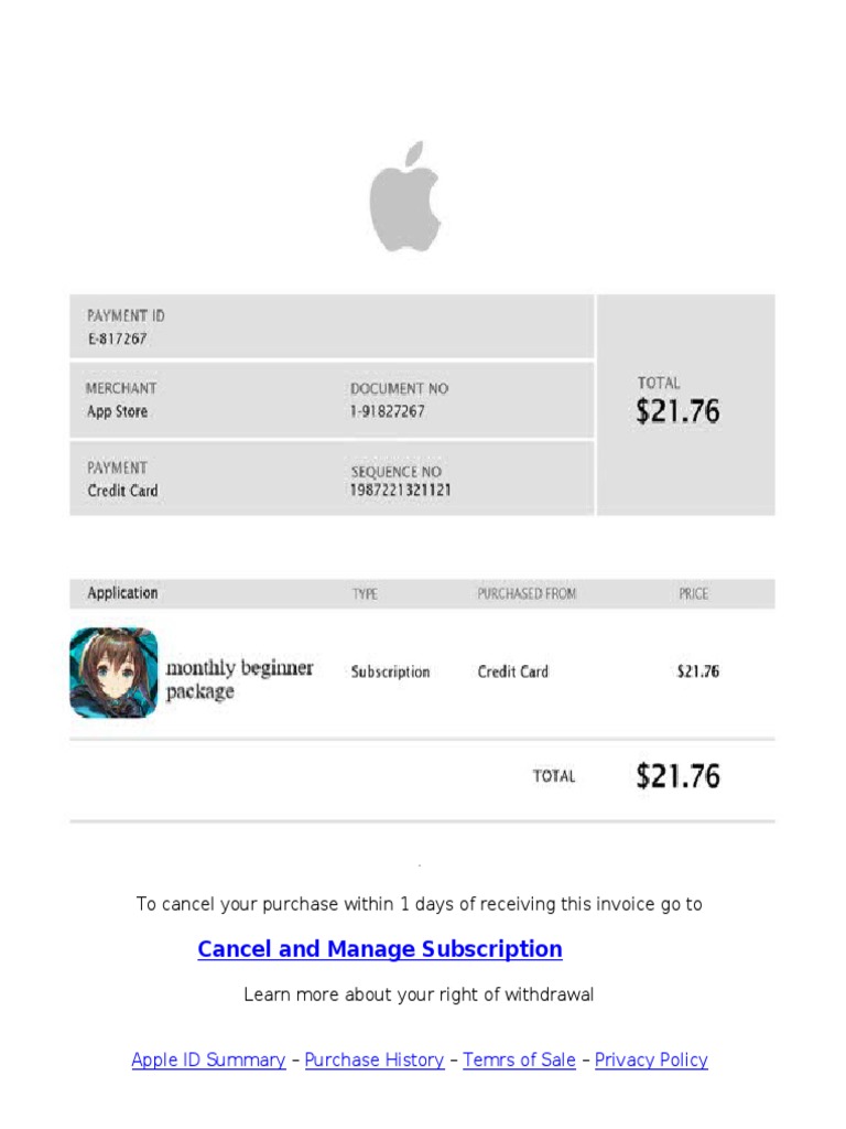 Apple Invoice | PDF