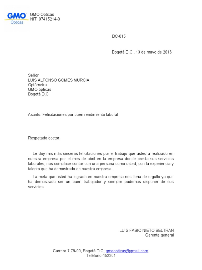 Carta Estilo Semibloque | PDF