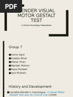 Bender Visual Motor Gestalt Test - GUIDELINES | PDF