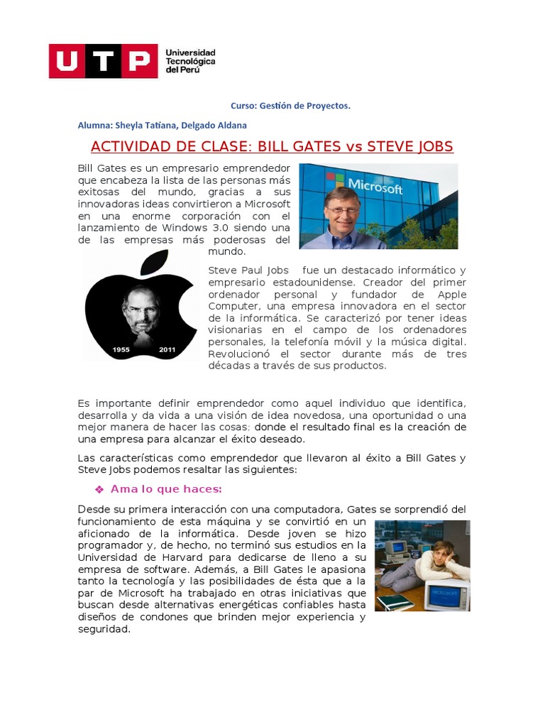 BILL GATES Vs STEVE JOBS | PDF | Apple Inc. | Steve Jobs