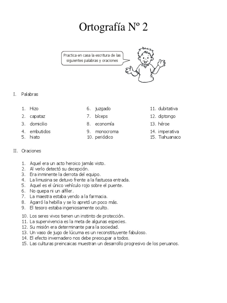Ortografía #2 5to y 6to PDF | PDF