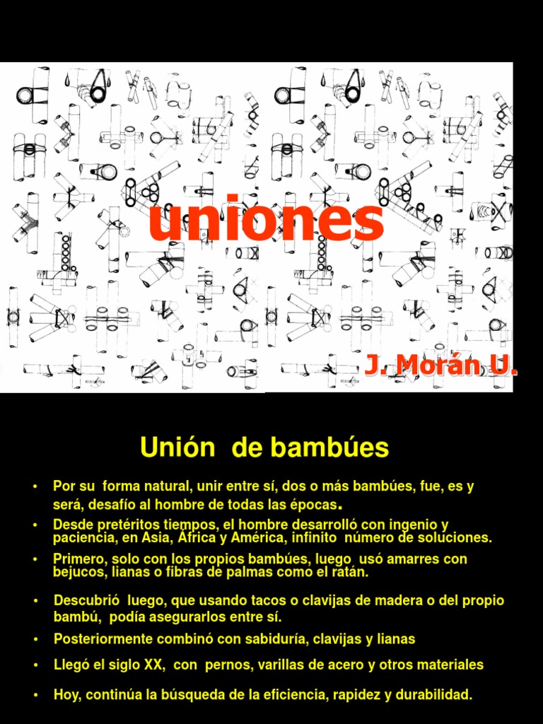 Nudos y Uniones Del Bambu | PDF | Materiales de construcción ...