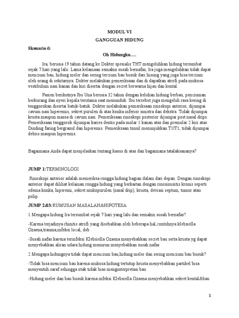 Modul 6 Gangguan Hidung - Sinus | PDF