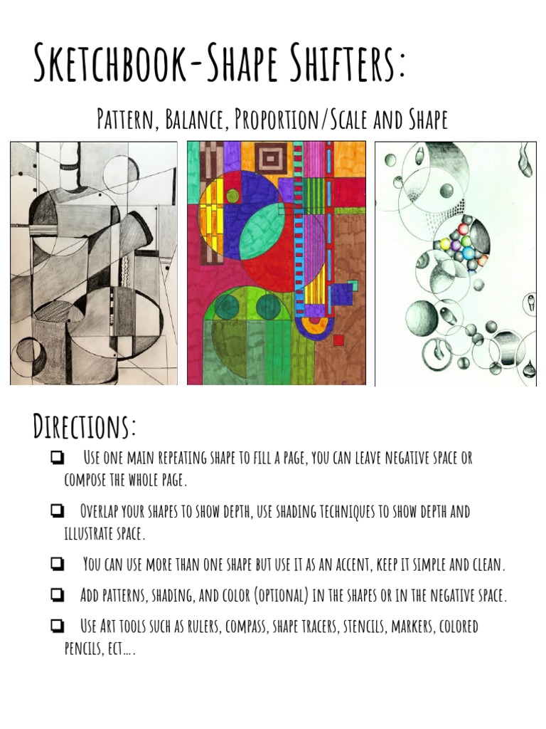 Sketchbook-Shape Shifters | PDF