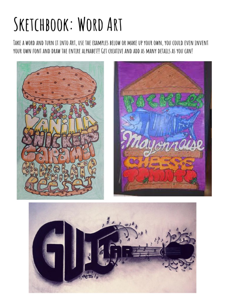 Sketchbook-Word Art | PDF