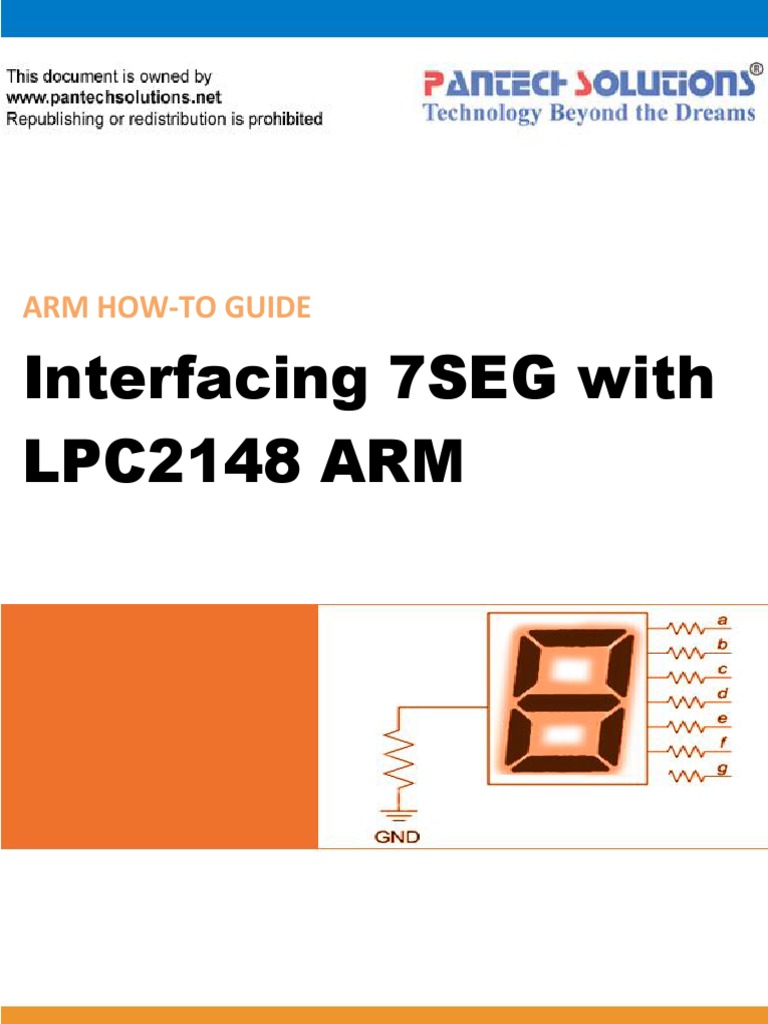7 Segment Display Interfacing With Arm7 | PDF | Computer Engineering ...