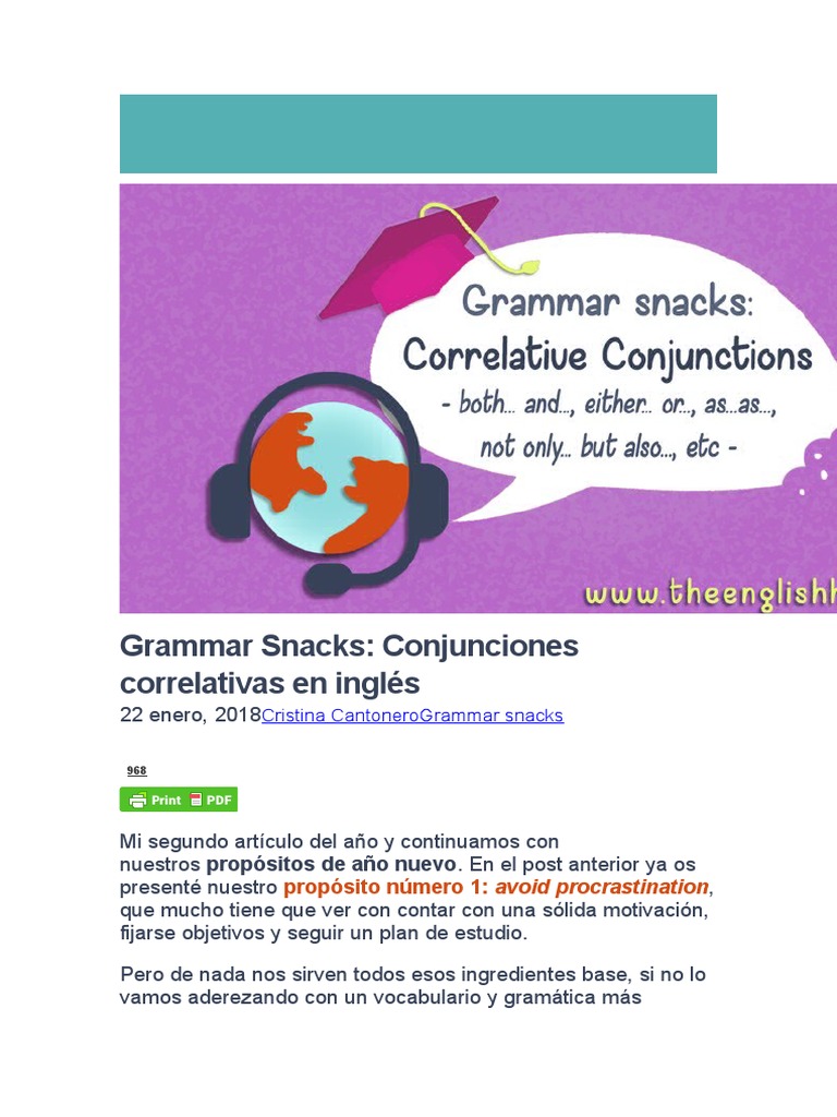 Grammar Snack | PDF | Verbo | Asunto (gramática)