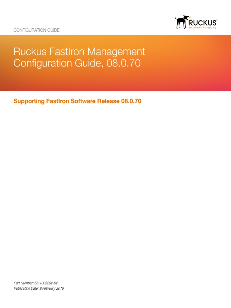 Fastiron 08070 Managementguide PDF | PDF | Wi Fi | Internet Standards