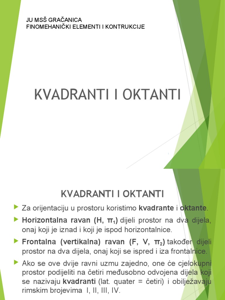 Kvadranti I Oktanti | PDF