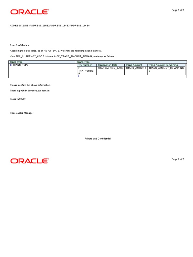 Balance Letter Start | PDF