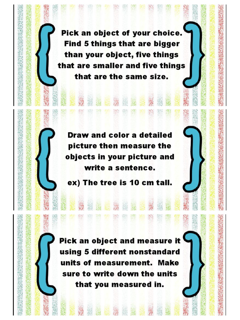 Measuring Around The House | PDF