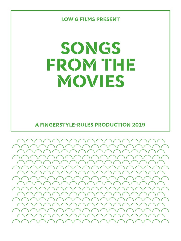 A Collection of Iconic Film Songs Arranged for Fingerstyle Guitar | PDF ...