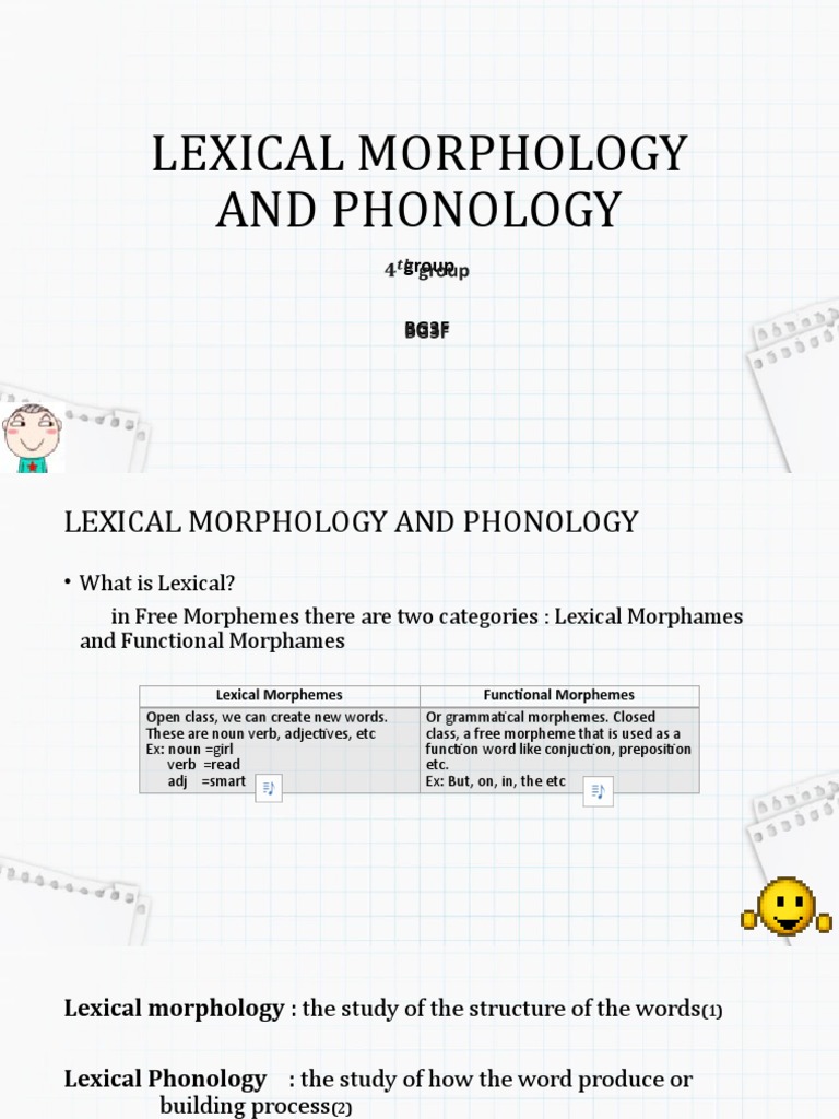 Lexical Morphology and Phonology | PDF | Morphology (Linguistics) | Word