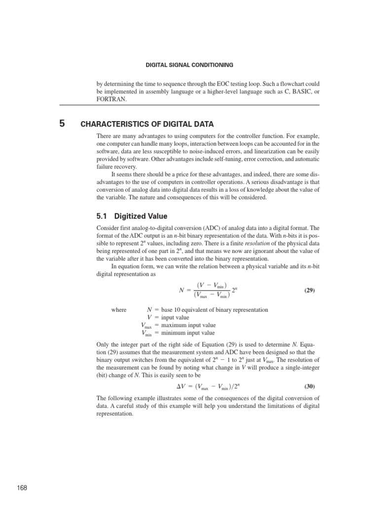 Characteristics of Digital Data | PDF | Analog To Digital Converter ...