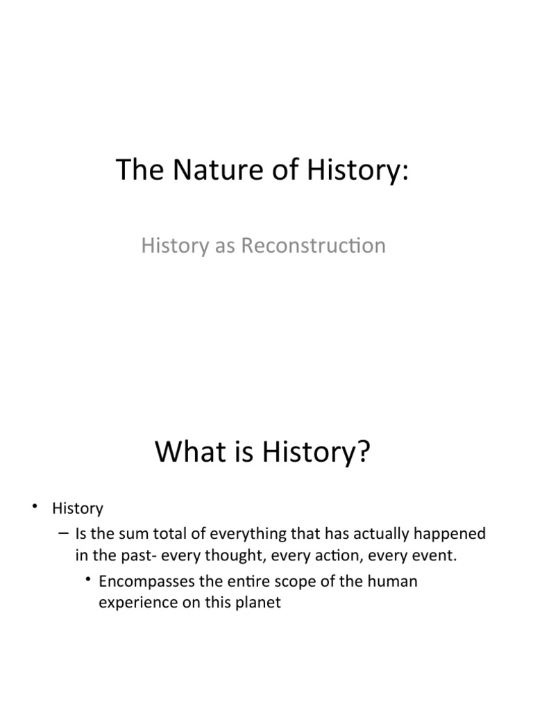 Understanding the Nature of History | PDF | Historian | Truth