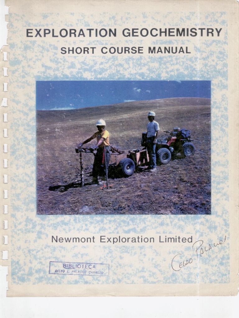 Exploration Geochemistry: Short Course Manual | Atomic Absorption ...