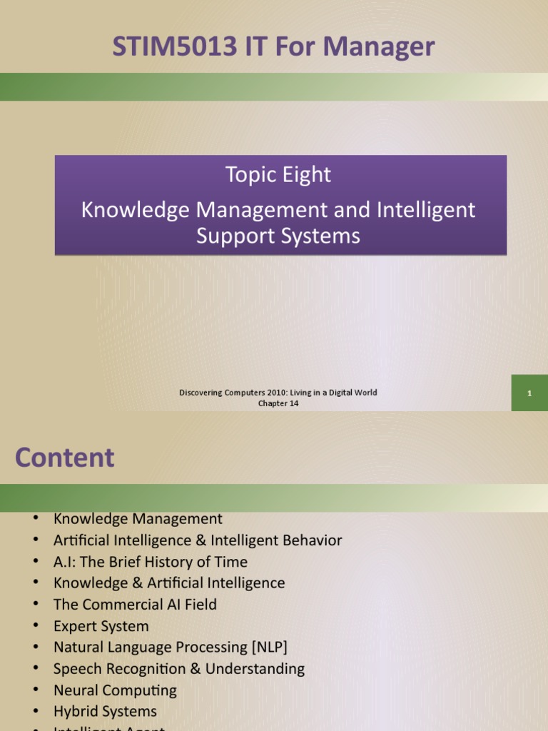 Leveraging Knowledge Assets: An Overview of Knowledge Management and ...