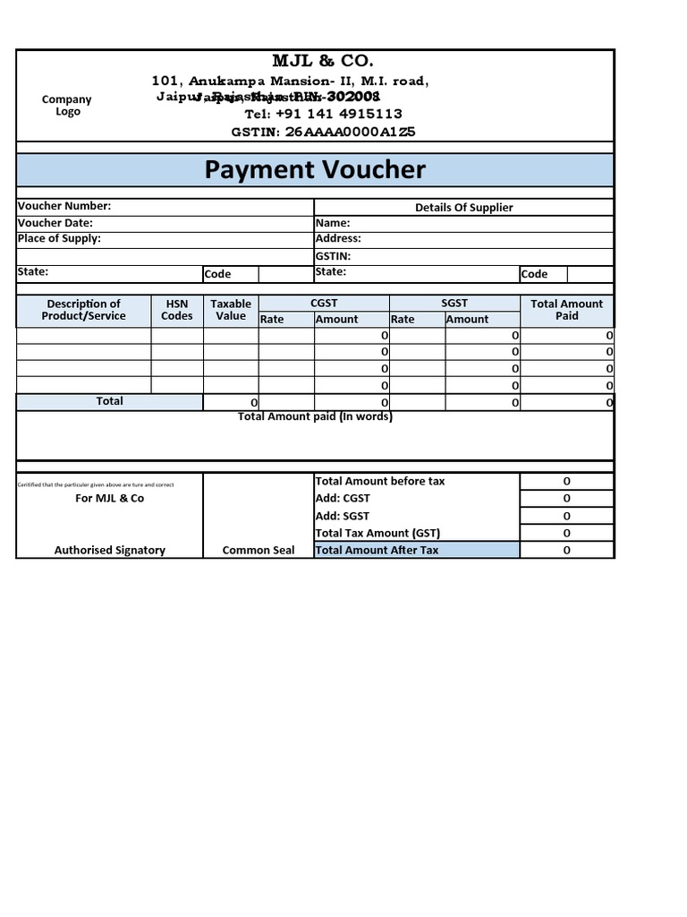 Payment Voucher | PDF | Taxation | Services (Economics)