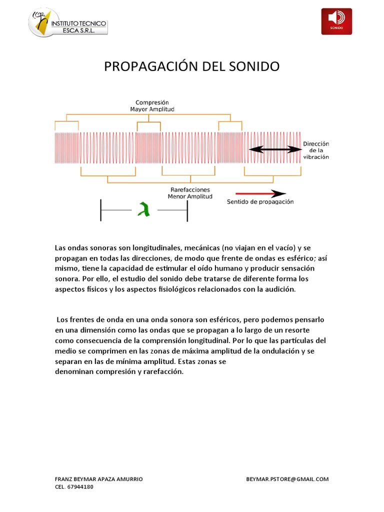 Propagación Del Sonido | PDF | Sonido | Olas