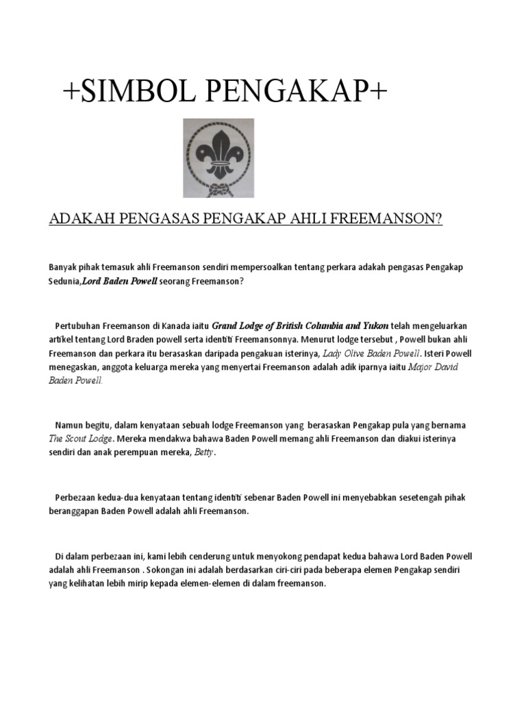 Simbol Pengakap | PDF