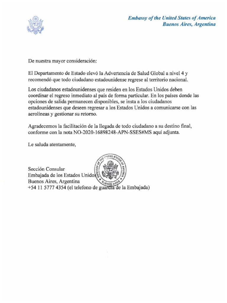 Embassy Letter | PDF