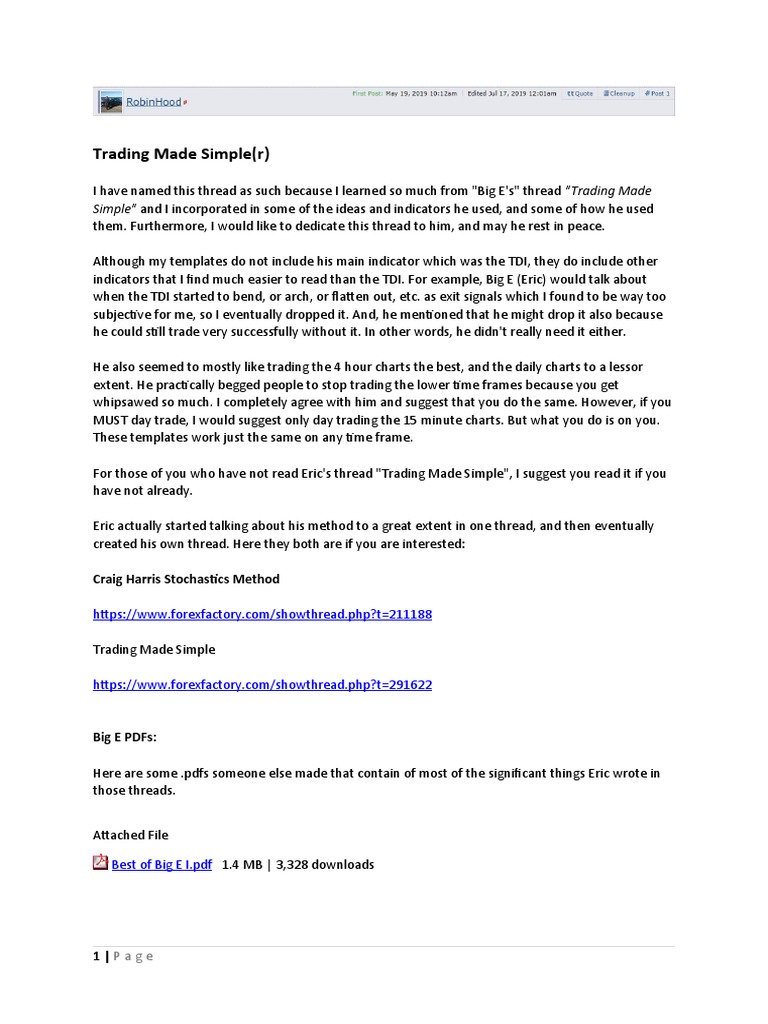 Trading Made Simple: Techniques & Templates | PDF | Blue | Color