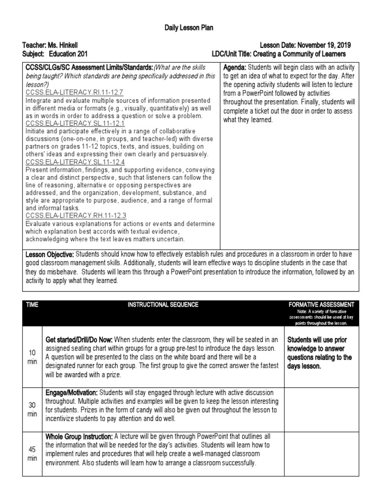 CCSS - ELA-LITERACY - RI.11-12.7: Time Instructional Sequence Formative ...