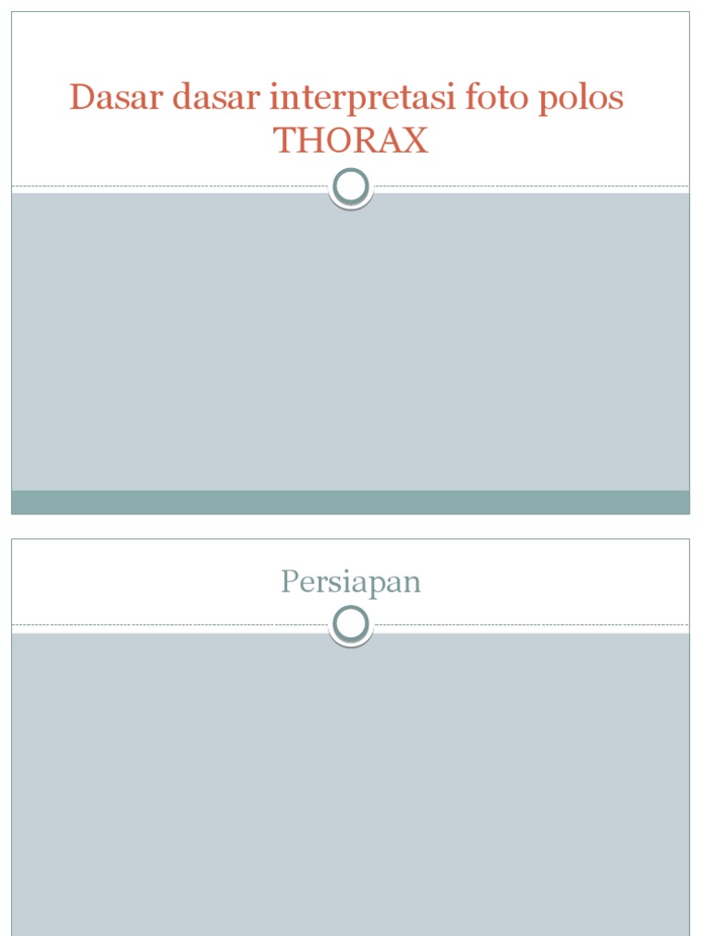 Dasar2 Interpretasi Foto Polos Thorax | PDF | Lung | Thorax