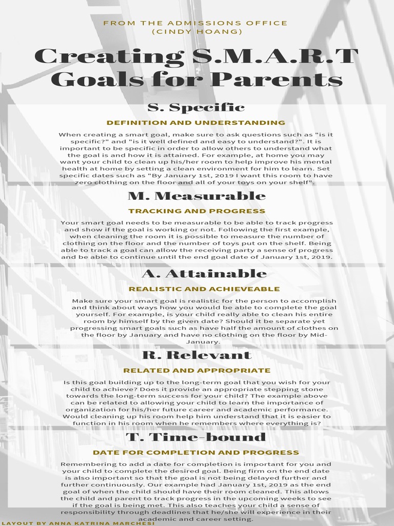 Smart Goals For Parents | PDF | Goal | Cognitive Science