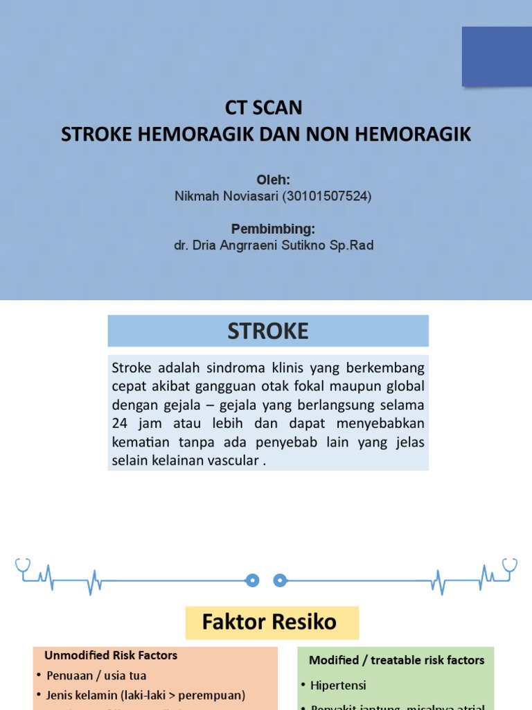 CT Scan SH SNH Radiologi Referat | PDF