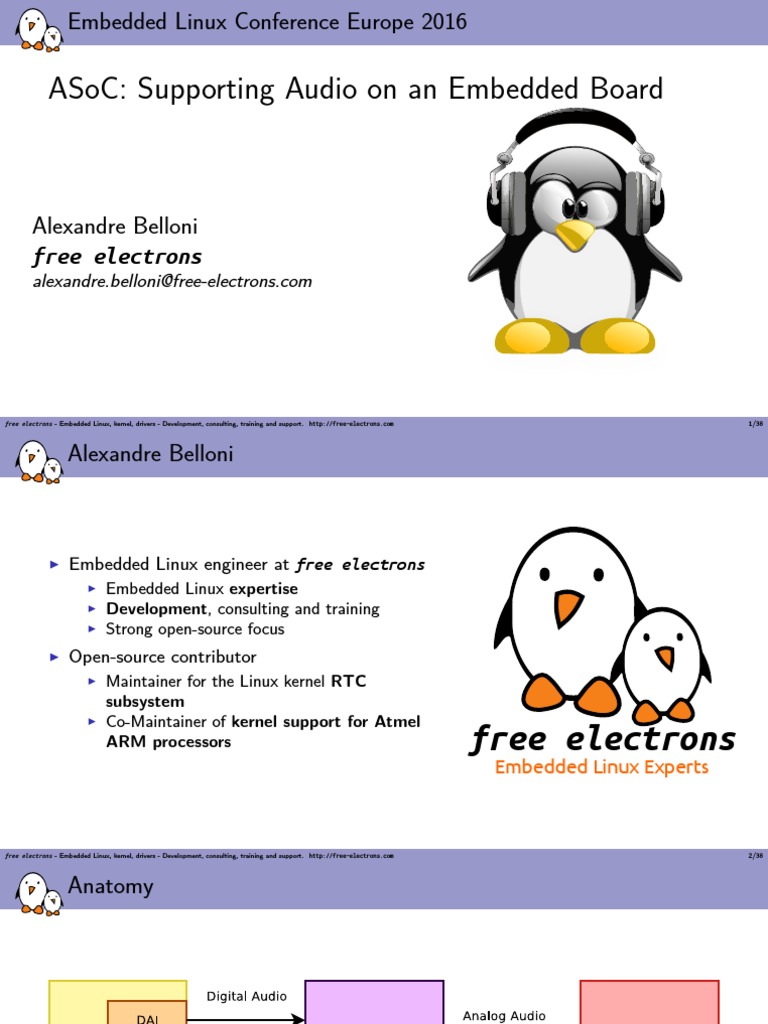 Asoc: Supporting Audio On An Embedded Board: Free Electrons | PDF ...