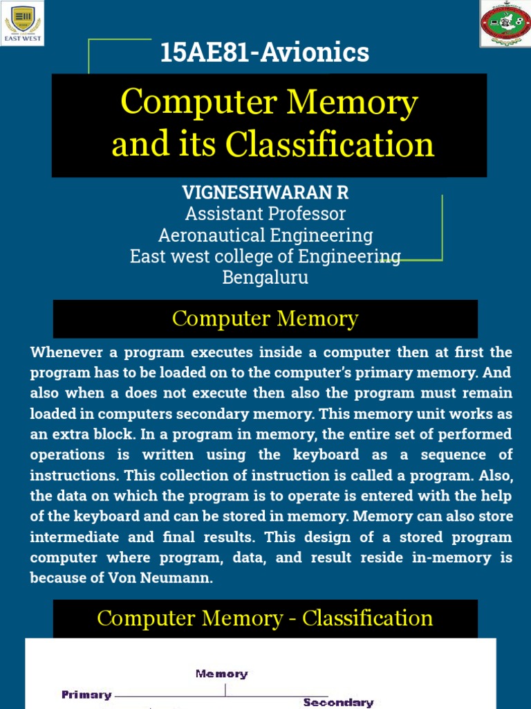 Computer Memory PDF | PDF | Read Only Memory | Computer Data Storage