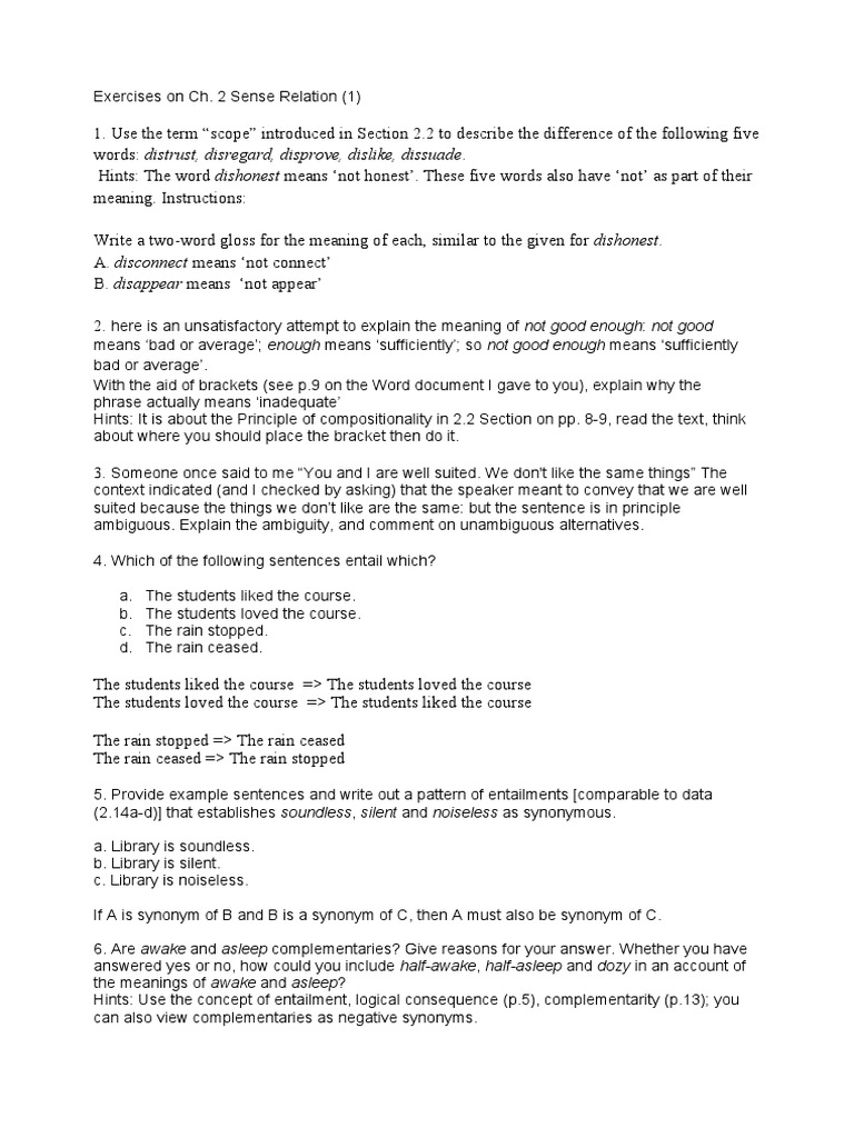 Exercises On Ch2 | PDF