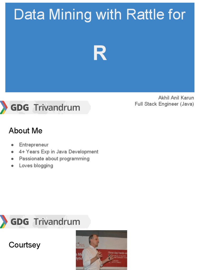 Data Mining With Rattle For: Akhil Anil Karun Full Stack Engineer (Java ...